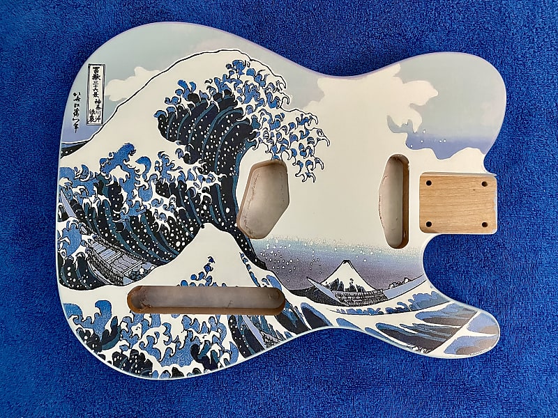 The Wave Custom UV Ink Printed Telecaster Body | Reverb