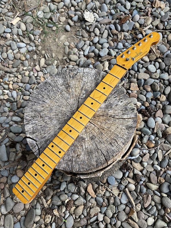 Allparts TMNF-FAT Fender licensed Telecaster neck w/ Tuners - | Reverb