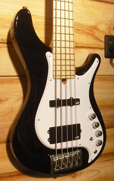 Brubaker® Brute MJX5 5-String Bass Maple Fingerboard Black | Reverb