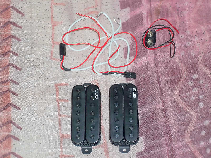 EMG HOT 70-7 SET 2 7-string bridge and neck pickups | Reverb