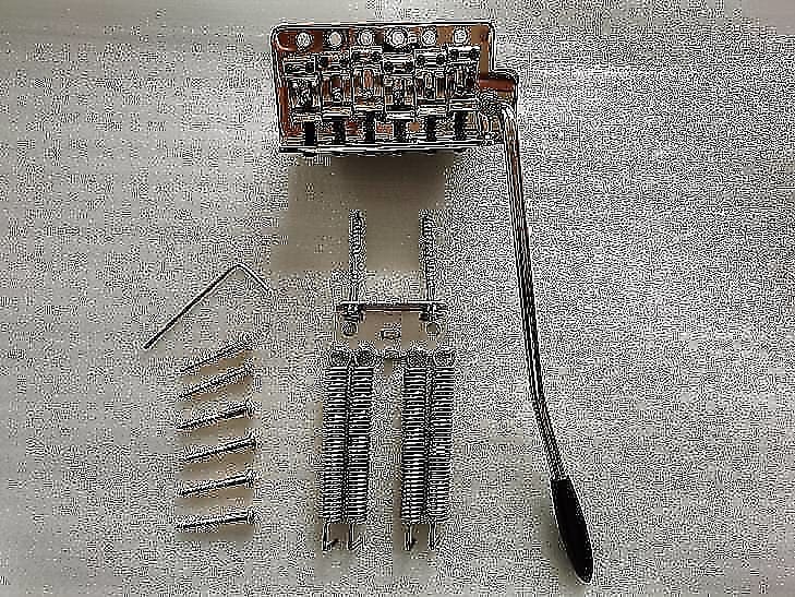 Gold Vintage Guitar Tremolo System Bridge Set | Reverb