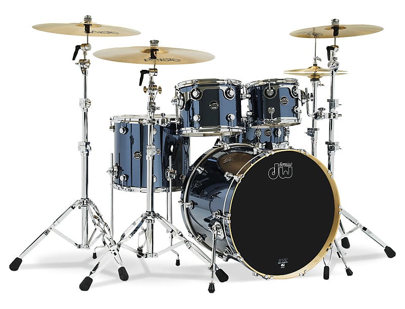DW Performance Series 4pc Drum Kit - "Chrome Shadow" | Reverb