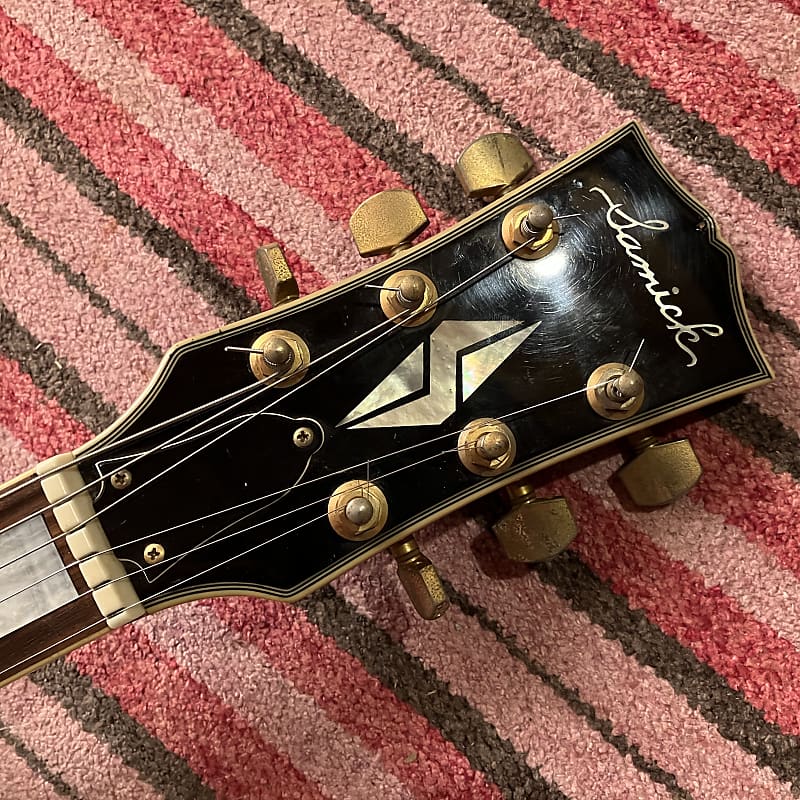 1989 Samick Les Paul Custom Script Open Book Headstock MIK | Reverb