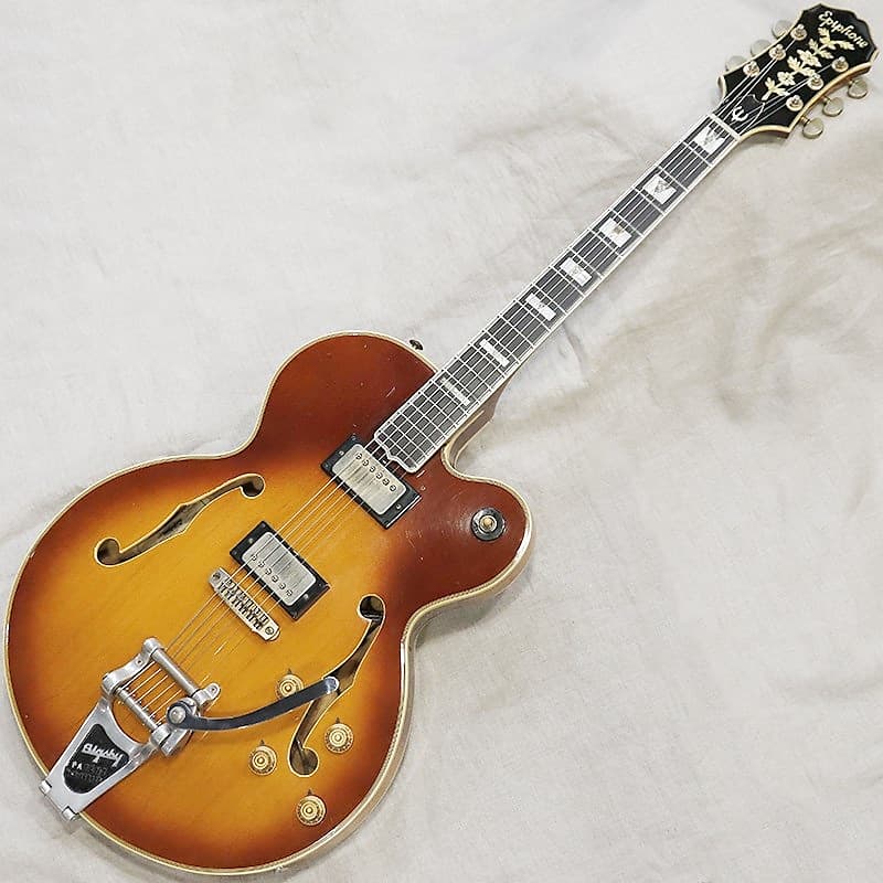 Epiphone Emperor Thinline '76 Sunburst | Reverb