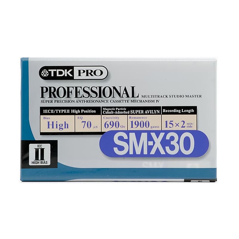 TDK SM-X 30 Type II Studio Master Chrome Cassette Tape | Reverb