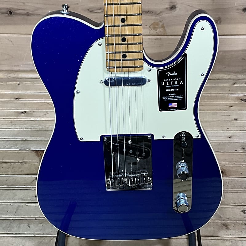 Fender American Ultra Telecaster Electric Guitar - Cobra Blue | Reverb