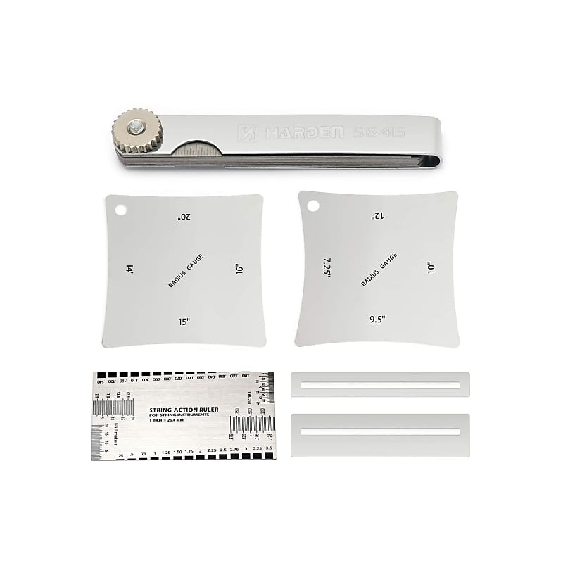 Guitar Luthier Tools With 15 Blades Feeler Gauge Metric, | Reverb