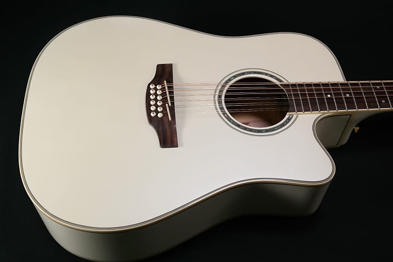 TAKAMINE GD37CE-12 PW 12- String Gloss Pearl White | Reverb