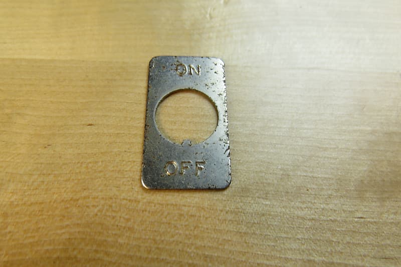 Carling Switch ON/OFF Plate for Amp | Reverb