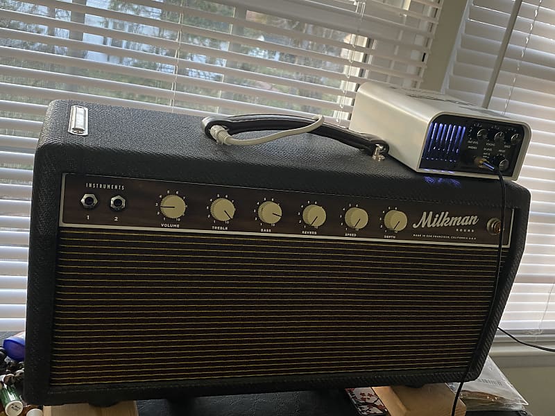 Milkman Ht15 head ~2020 - Black Tweed Custom Finish | Reverb