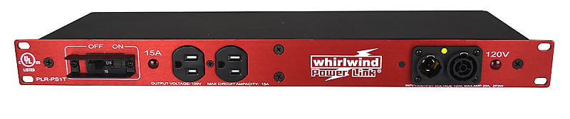 Whirlwind PLR-PS1T 1RU Power Link Rackmount 15A Power Strip | Reverb