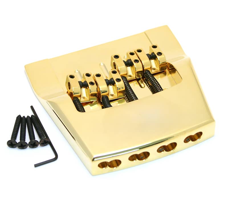 5RK400AG Hipshot Gold Aluminum Bridge for Rickenbacker | Reverb