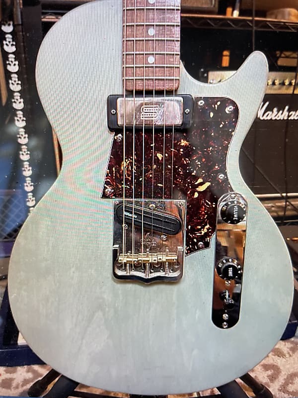 Partscaster LP/Tele - Mint Denim | Reverb