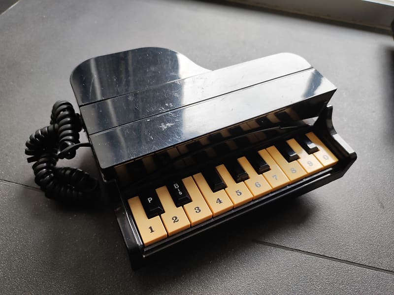 LO-FI Vintage Phone Grand Piano Shaped Microphone 1980's - | Reverb