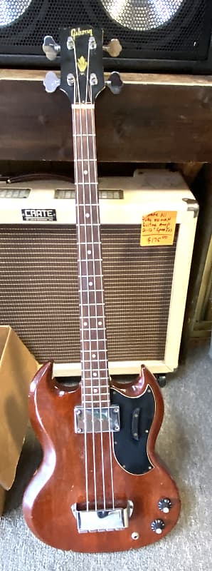 Gibson EB-0 bass 1968 - cherry | Reverb