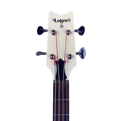 LOTUS L750 Electric Bass Guitar Vintage Wing White W/HSC | Reverb