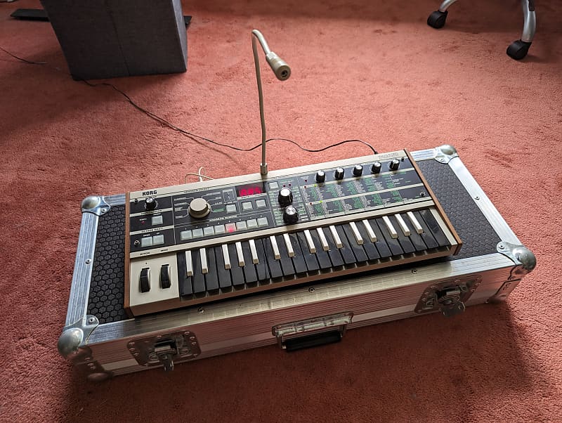Limited Edition Korg MicroKORG with custom made road case | Reverb
