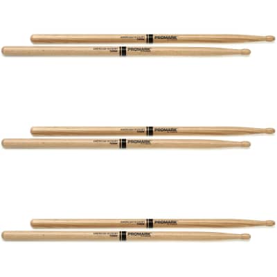 ProMark Classic 707 Hickory Wood Tip Drumsticks (3-Pack) | Reverb