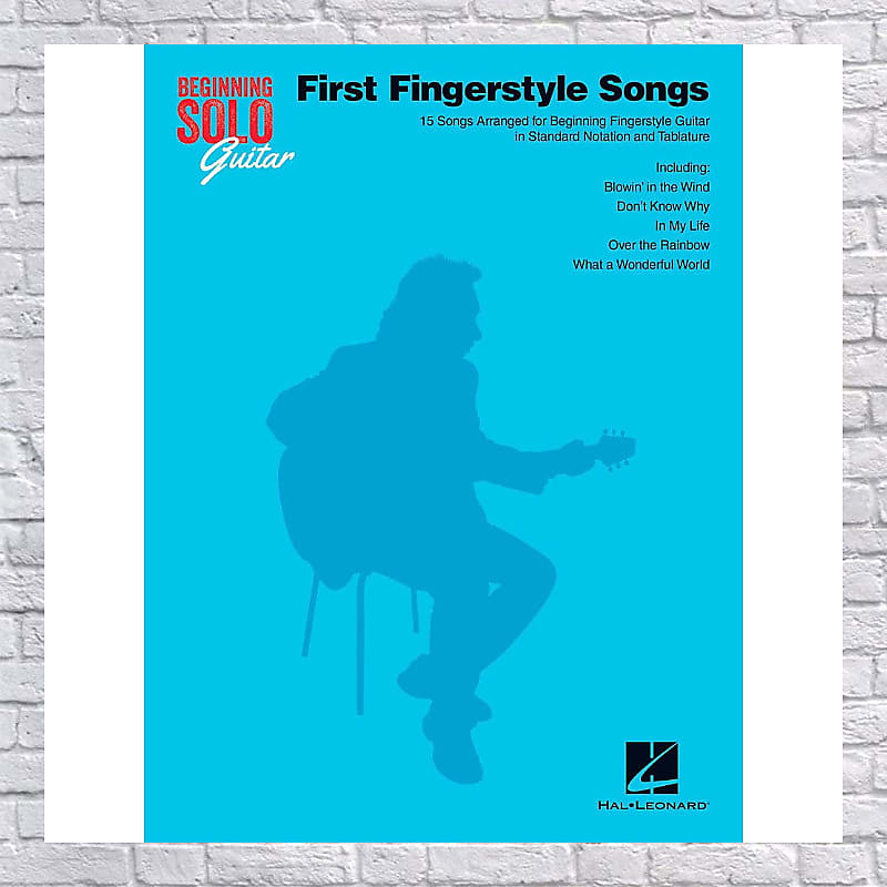 First Fingerstyle Songs Beginning Solo Guitar Tab Music Book | Reverb
