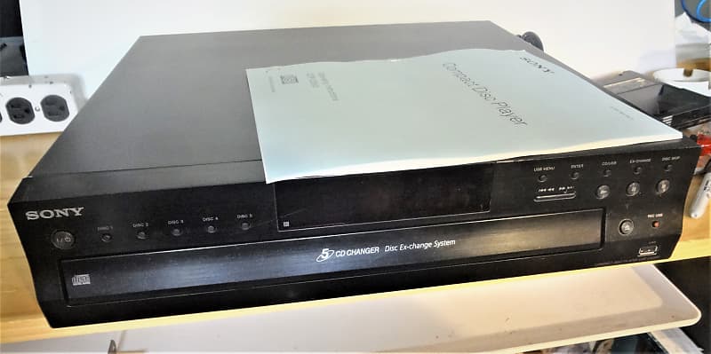 Sony CDP-CE500 5 Disc Audio CD Changer w USB Playback and | Reverb