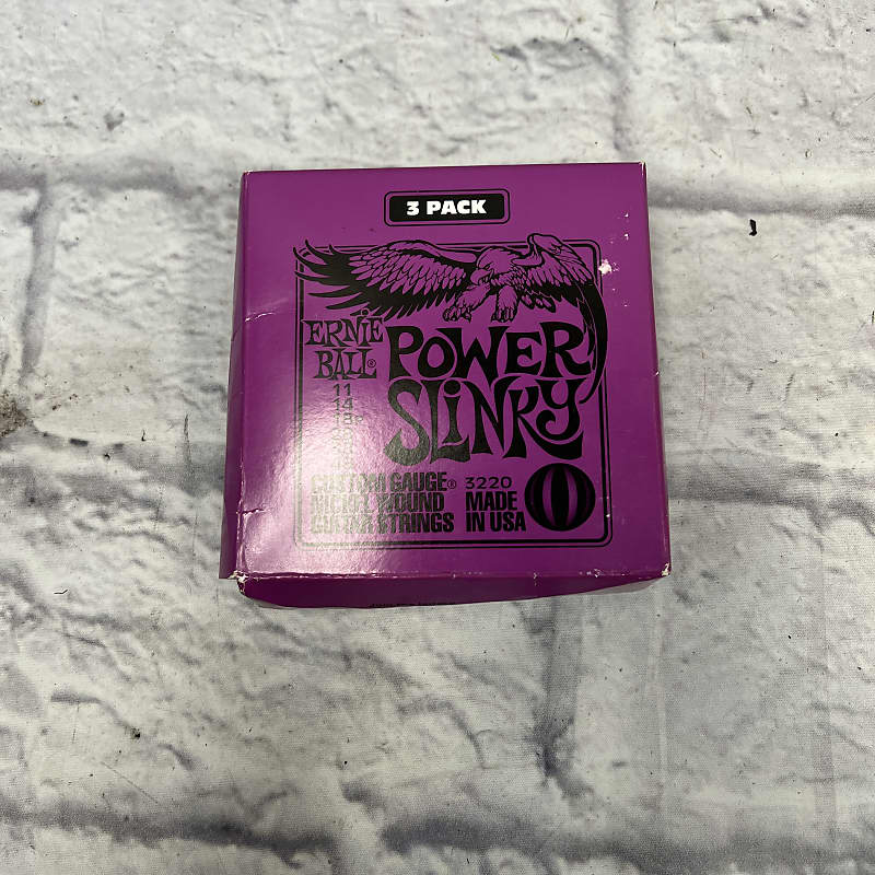 Ernie Ball Power Slinky 3 Pack Electric Guitar Strings | Reverb