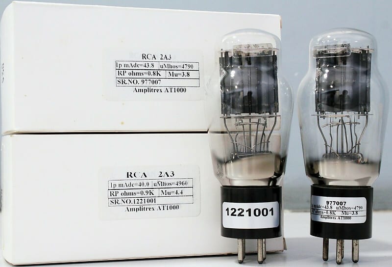 1MP 2A3 RCA NOS NIB Dual "D" Getter Made in U.S.A Amplitrex | Reverb