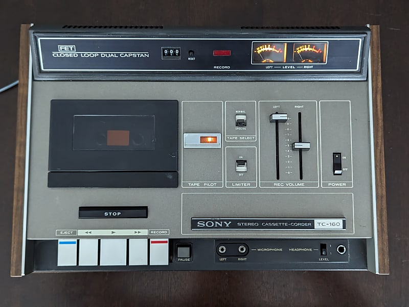 Sony TC-160 Top Load Stereo Cassette Recorder/Player Early | Reverb