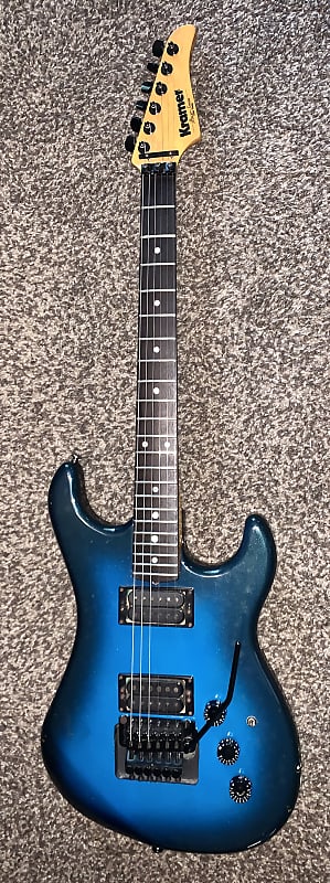 Vintage 1983 Kramer Pacer Blue burst electric guitar made in | Reverb