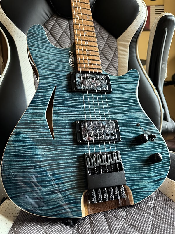 Kiesel Headless Tim Miller 2024 - Saber Aqua Washed Denim | Reverb