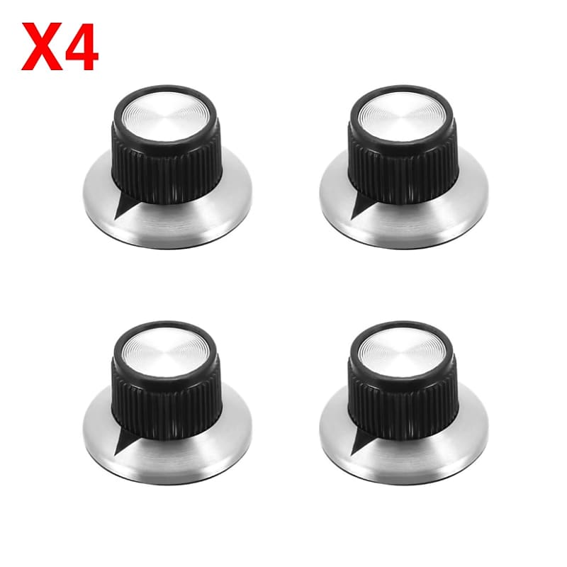 4 pcs - Dumble Style Skirted Guitar Amp Pedal Knobs | Reverb