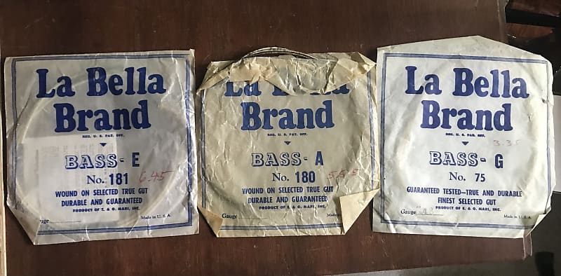 La Bella 75, 180, 181 1950-1970 approximately - Raw gut (g) | Reverb