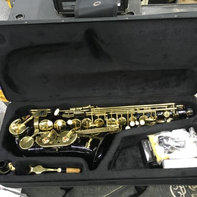 Mendini by Cecilio MTS B Flat Tenor Saxophone - Black with | Reverb