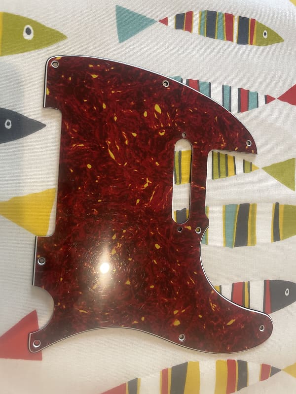 Unknown Telecaster pickguard (MIJ?) Unknown - Tortoise shell | Reverb