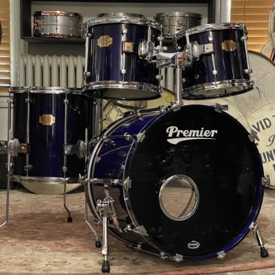 Used Premier Signia 75th Anniversary 6pc Drum Set Black | Reverb