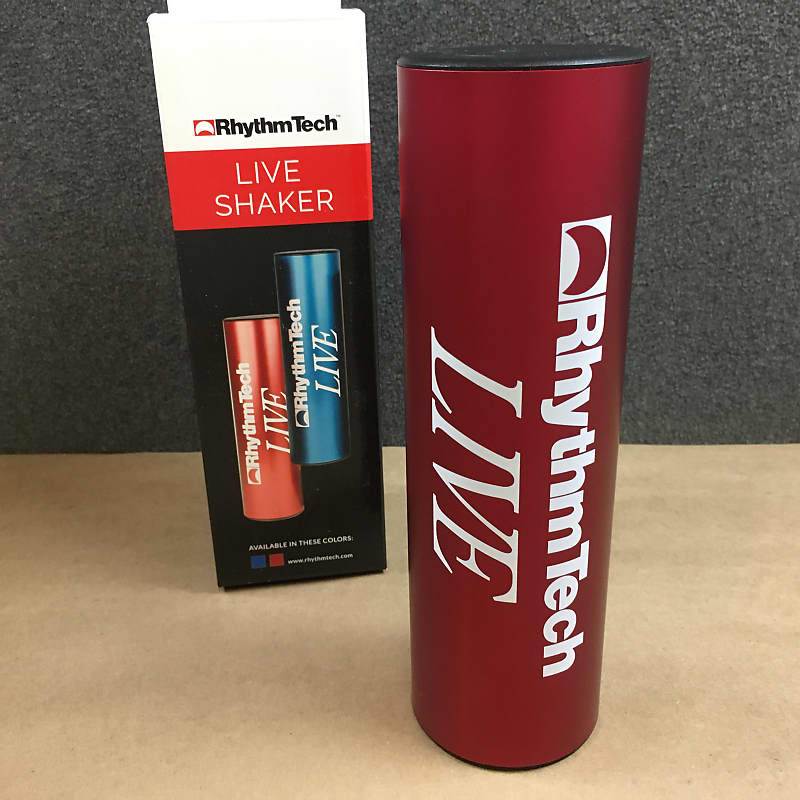 RhythmTech Live Shaker RED 9" Aluminum Tube Bright Loud Rhytm | Reverb
