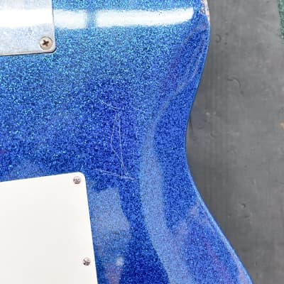 Used Fernandes Native Electric Guitar - Blue Sparkle | Reverb