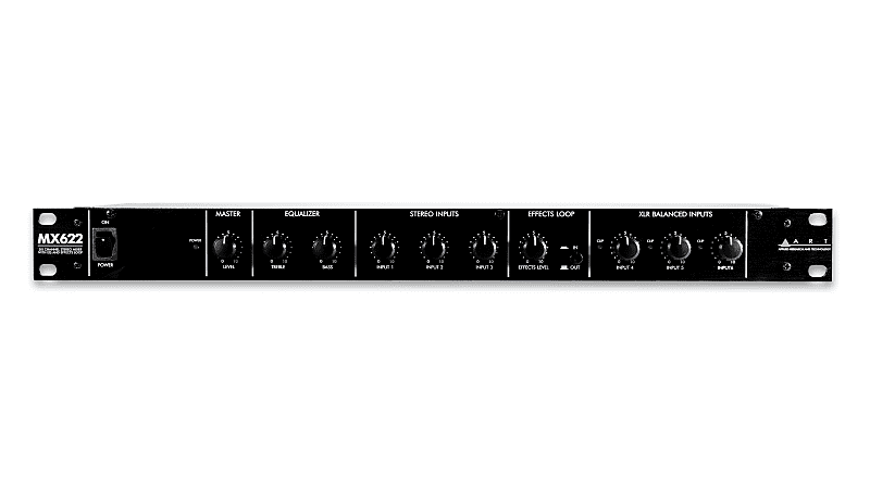 ART MX622 6-Channel Stereo Mixer 1U Rack Unit | Reverb