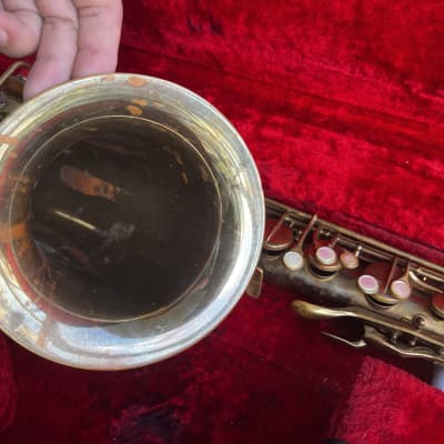 Vintage Conn transitional tenor saxophone naked lady | Reverb