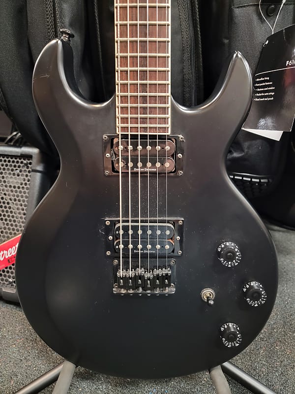 Schecter Scorpion Baritone Electric Guitar, Satin Black, Free | Reverb