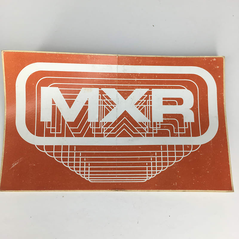 MXR Bumper Sticker Decal 70s/80s Era Pedal Effects Guitar | Reverb