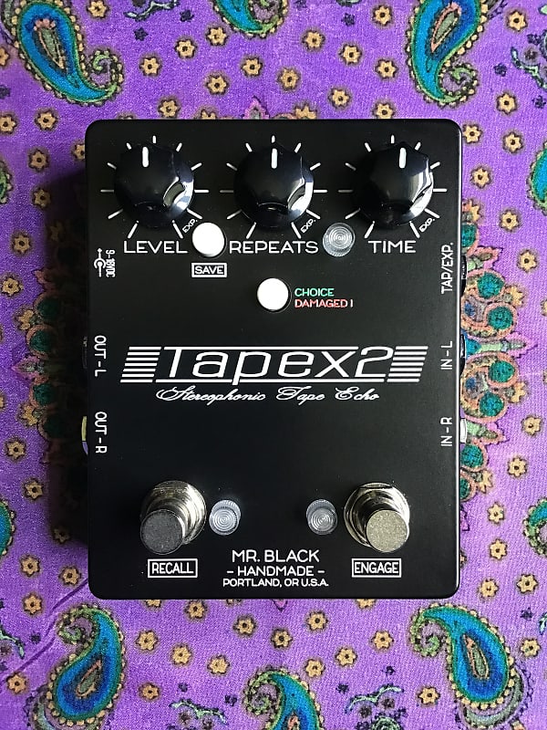 Mr. Black Tapex 2 Stereophonic Tape Echo 2023 - Black | Reverb