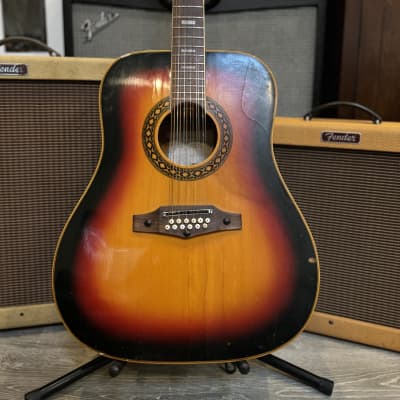EKO Ranger XII Vintage 12 String Acoustic Guitar 1960's | Reverb