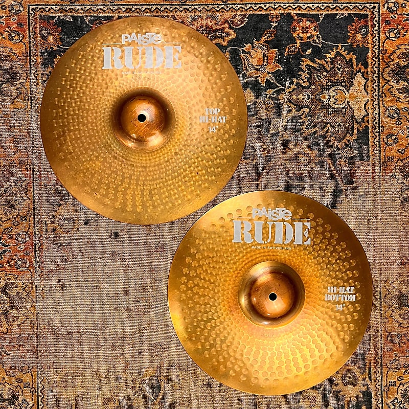 ULTRA CLEAN ORIGINAL 1984 Paiste RUDE Hihats 14” 880 1142 g | Reverb