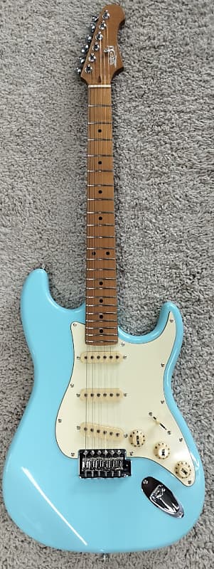 Jet Guitars Model JS-300-BL - Sonic Blue Double Cut Classic | Reverb