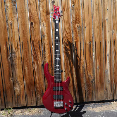 Dean USA Custom Shop Edge-5 Ruby Red 5-String Bass w/ Hard | Reverb