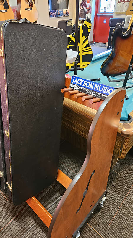 The Studio™ Deluxe Guitar Case Storage Rack with Mahogany | Reverb