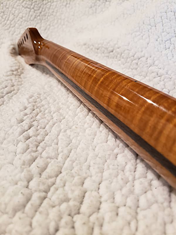 Bottom price for a USA made Roasted flame maple neck.Made for | Reverb