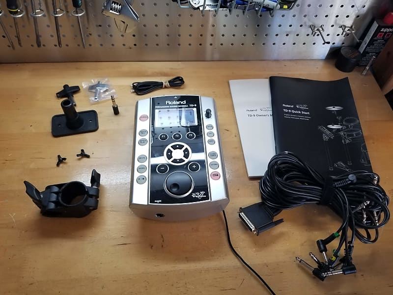 Roland TD-9 V-Drum Module w/Mount, Clamp, Power, VEX Pack & | Reverb