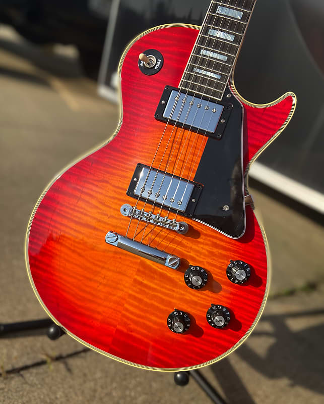 Gibson 68' Les Paul Custom Figured, HAND SELECTED TOP, Fire | Reverb