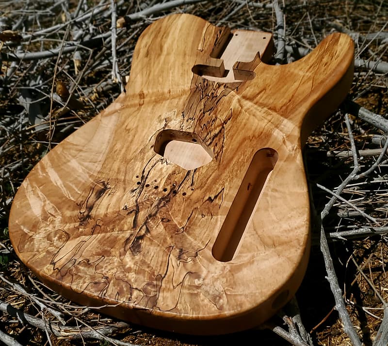 Tele Body Spalted Maple Satin Finish | Reverb